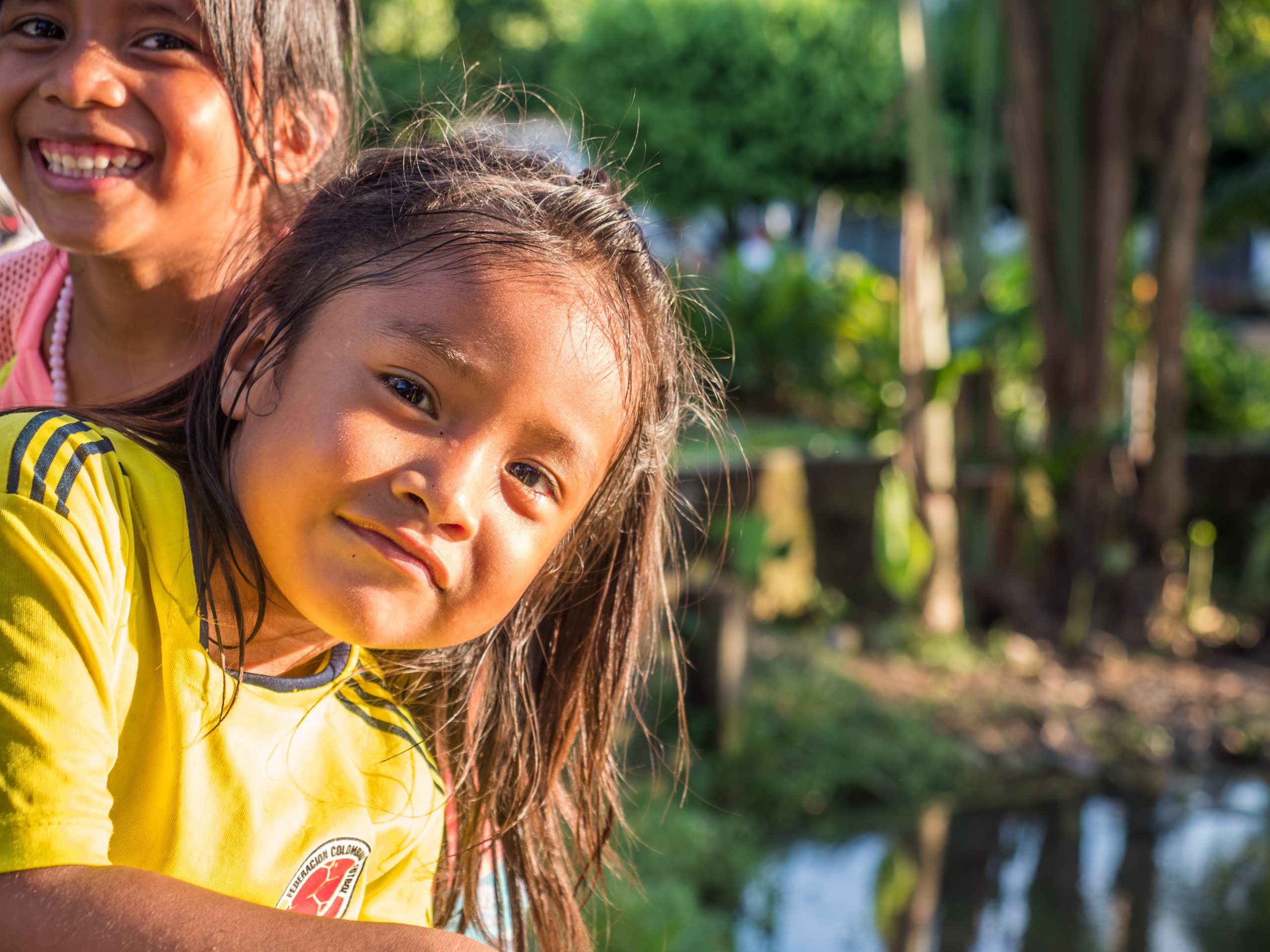 Leticia,,Colombia,-,November,24,,2018:,Colombian,Children,Smiling,And ...