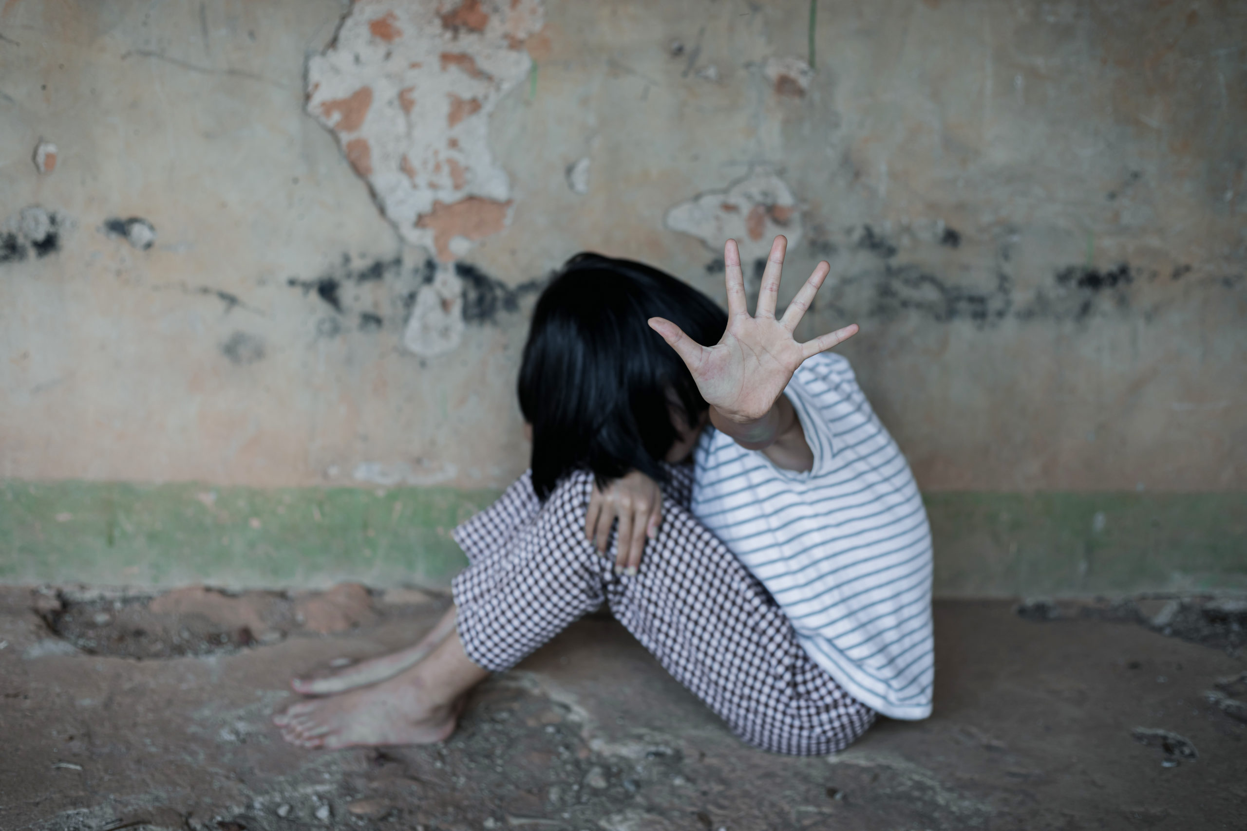 Stop,Violence,And,Abused,Children.,Poor,Child,Sitting,Alone,In - Humanium